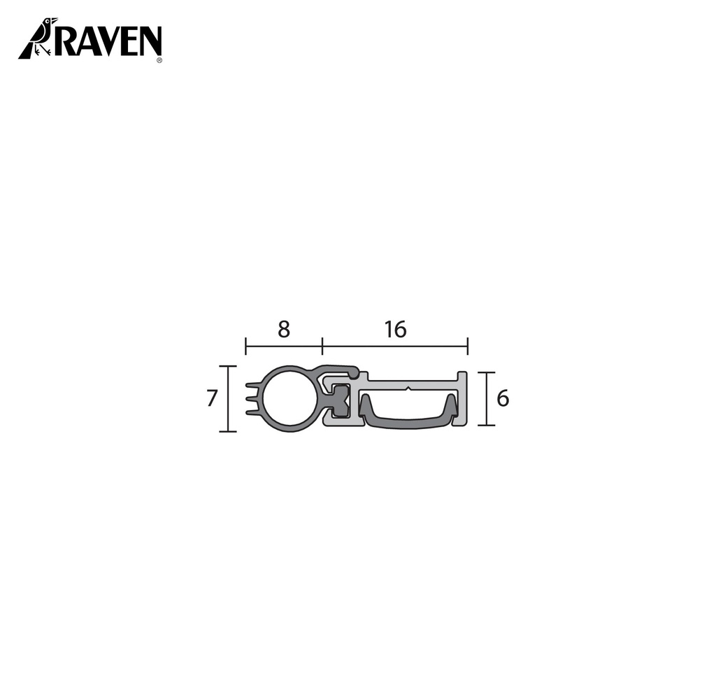 RP78Si Perimeter Door Seal – Raven