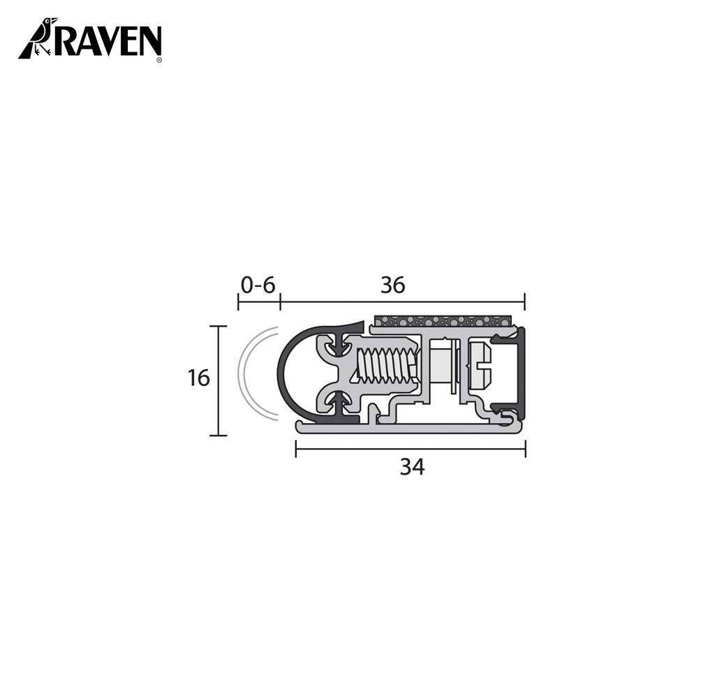 RAVEN® DOOR FRAME OR PERIMETER SEALS, RP87HSI | FaiShak