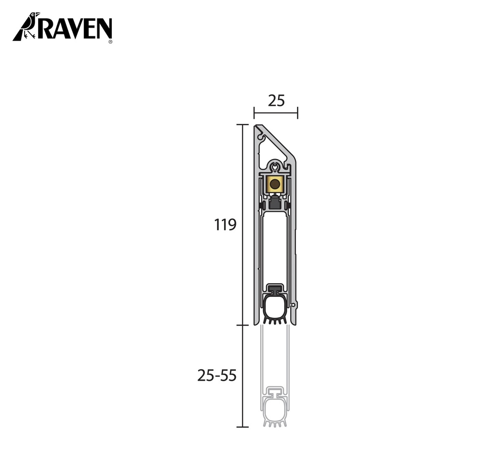 RAVEN® AUTOMATIC DOOR BOTTOM SEALS, RP92SI | FaiShak