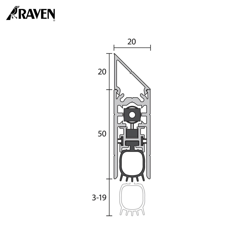 RAVEN® AUTOMATIC DOOR BOTTOM SEALS, RP99SI | FaiShak